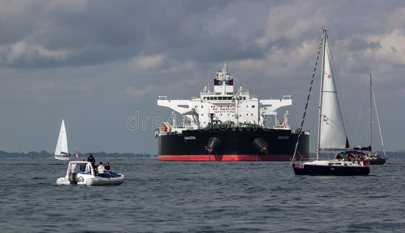 Full tanker at sea editorial image. Image of trieste - 27419050