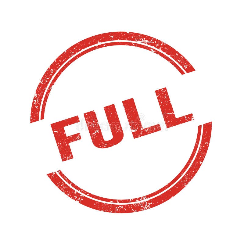 FULL Text Written on Red Grungy Round Stamp Stock Illustration ...