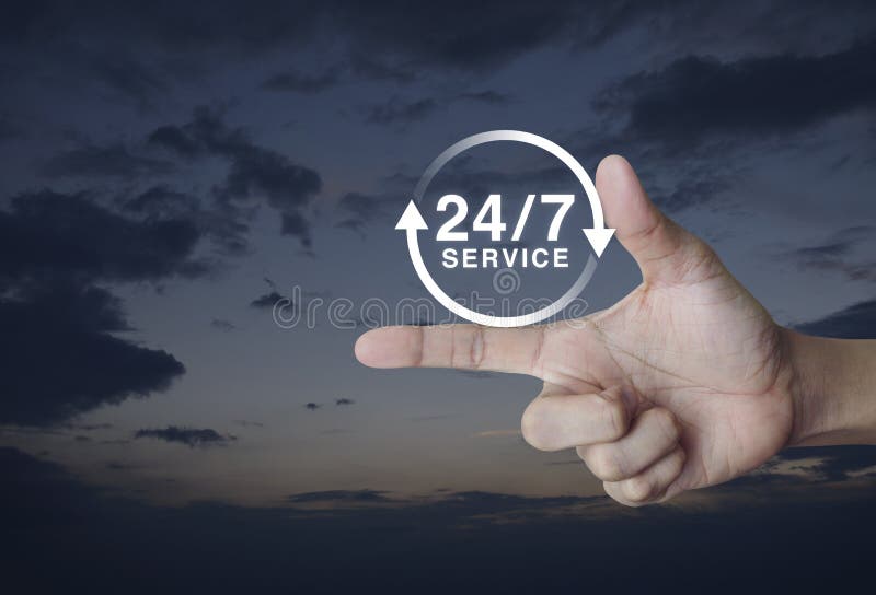 Full time service concept stock image. Image of available - 101175889