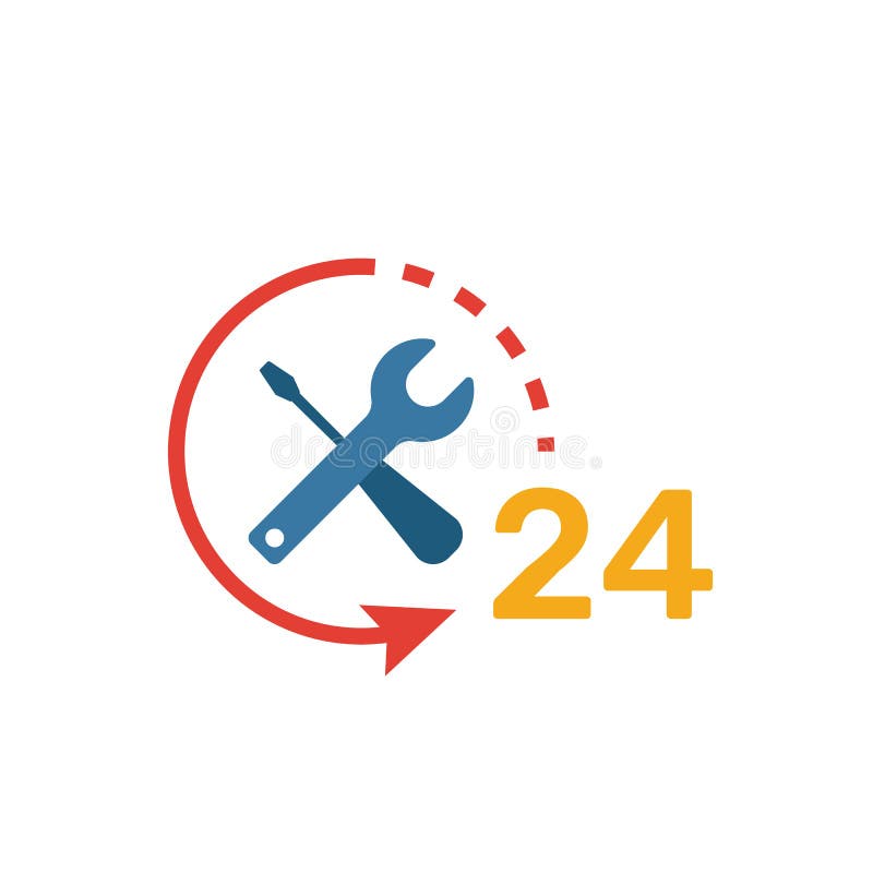 Full Time Support Icon. Simple Element from Web Hosting Icons ...