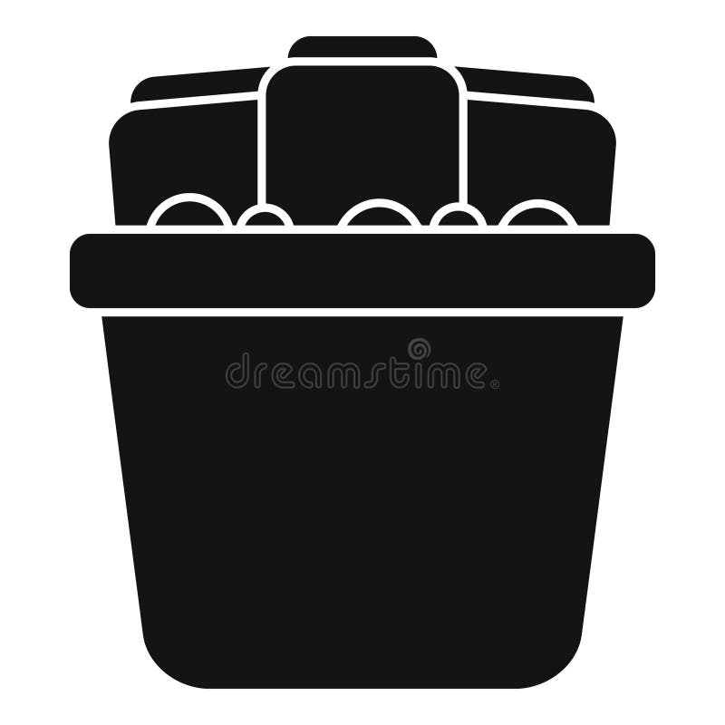 Full Trash Can Overflowing with Paper Documents Stock Vector ...