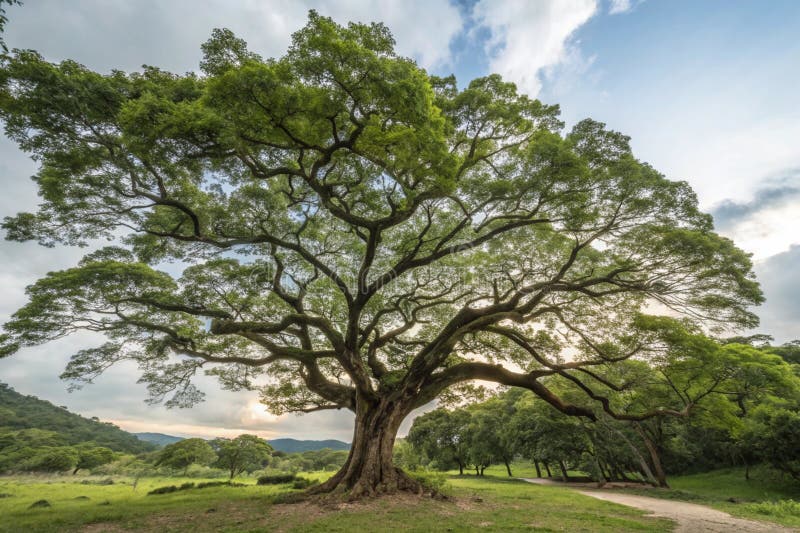 Full Tree View a Wide Shot Capturing the Entire. Generated Using AI ...