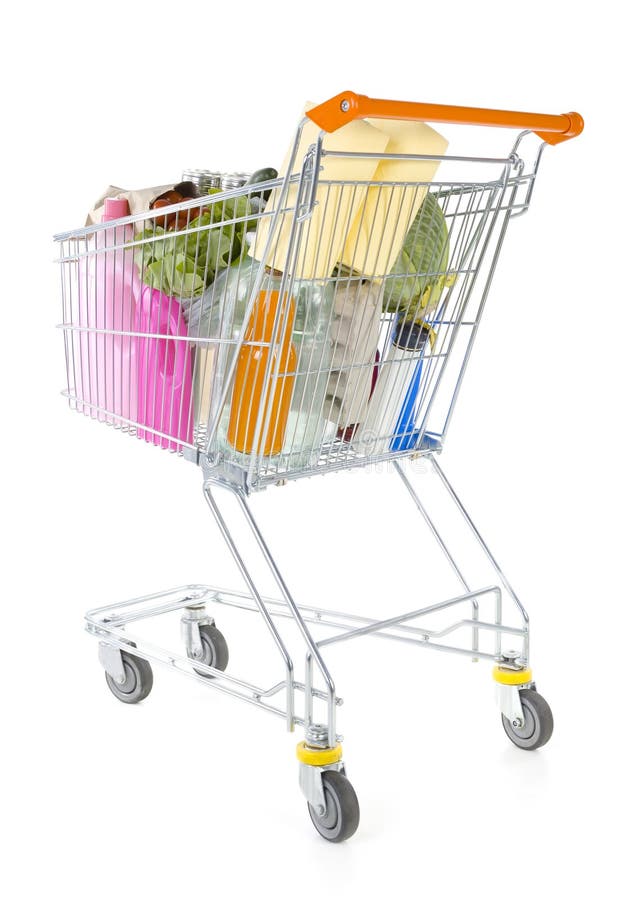 Full trolley stock image. Image of market, shops, driving - 2917973