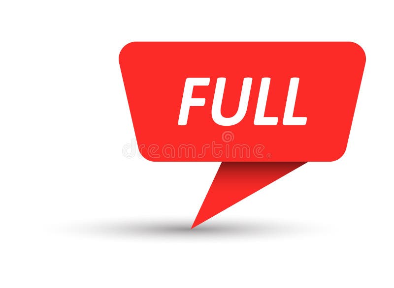 Full. Vector Banner, Pointer, Sticker, Label or Speech Bubble Stock ...