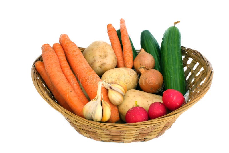 Full vegetable basket stock photo. Image of group, healthy - 57537350