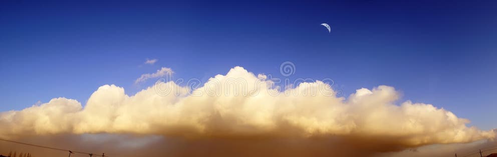 Full view of cloud stock image. Image of moon, full, cloud - 22421613