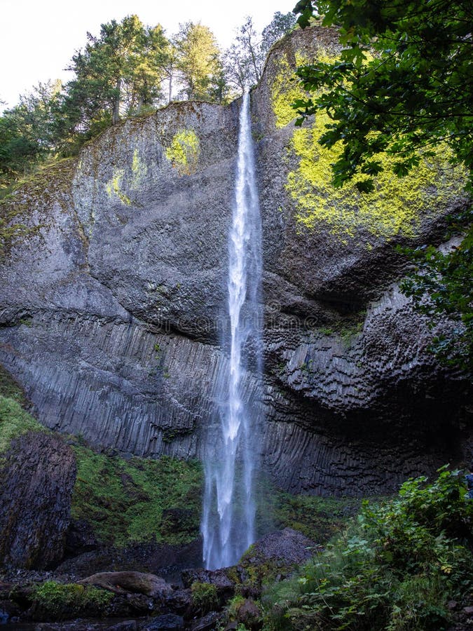 Elowah Falls, Columbia Gorge, Oregon Stock Photo - Image of stream ...