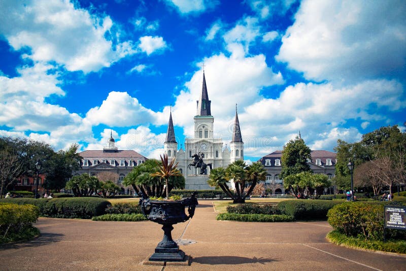 Full View of Jackson Square in New Orleans, Louisiana Stock Photo ...