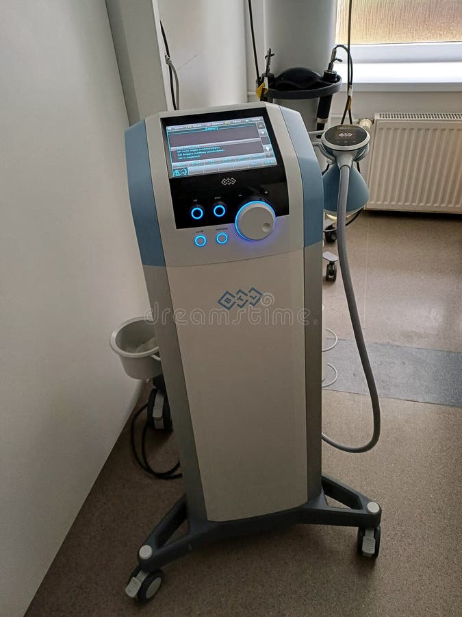 Full View of Shockwave Therapy Machine in Physiotherapy Room Editorial ...
