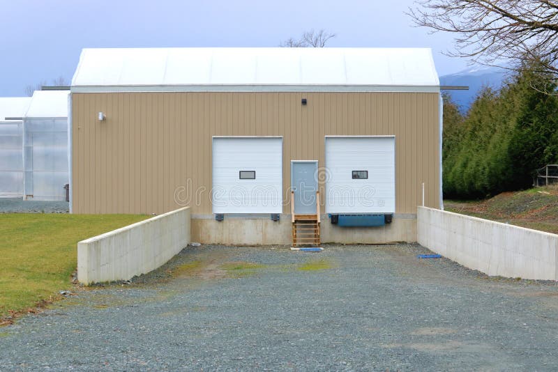 Small Modern Load Bay and Building Stock Photo - Image of architecture ...