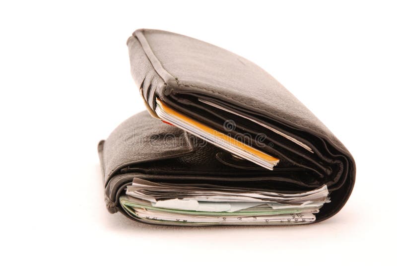 Full wallet stock image. Image of creditcards, cash, credit - 4420609