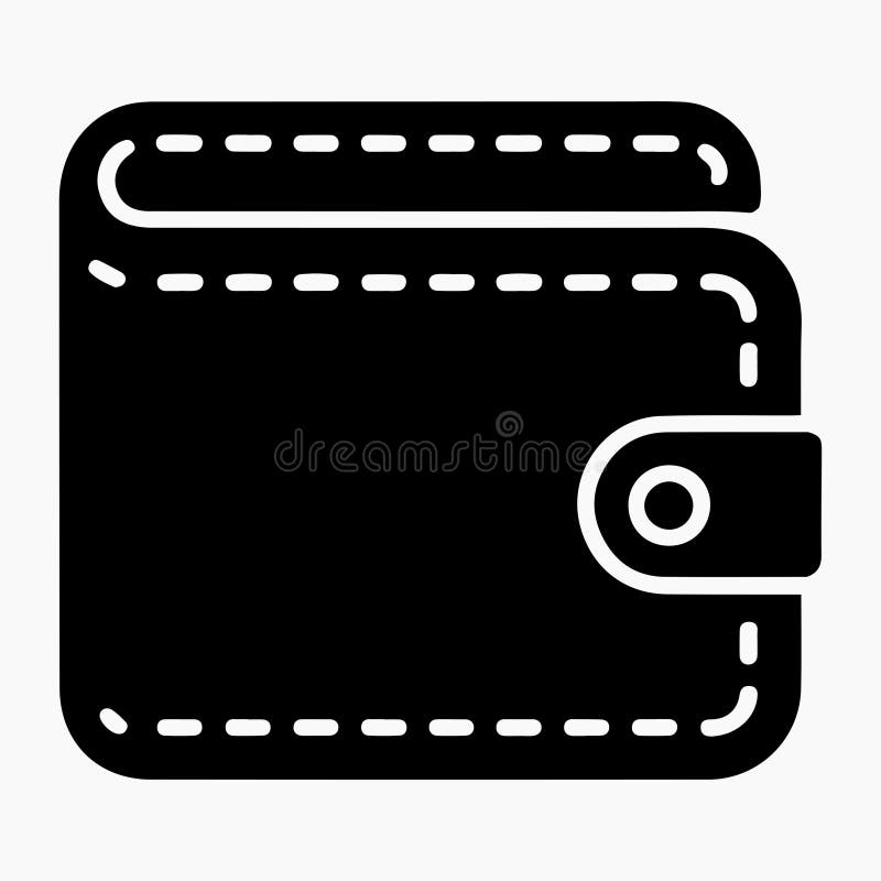 Full Wallet Filled with Money Icon Stock Illustration - Illustration of ...