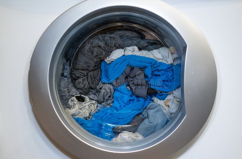 Full Washing Machine Close Up Clothes Inside Stock Photos - Free ...