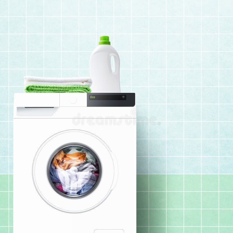 Eco-friendly Laundry at Home Stock Image - Image of product, household ...