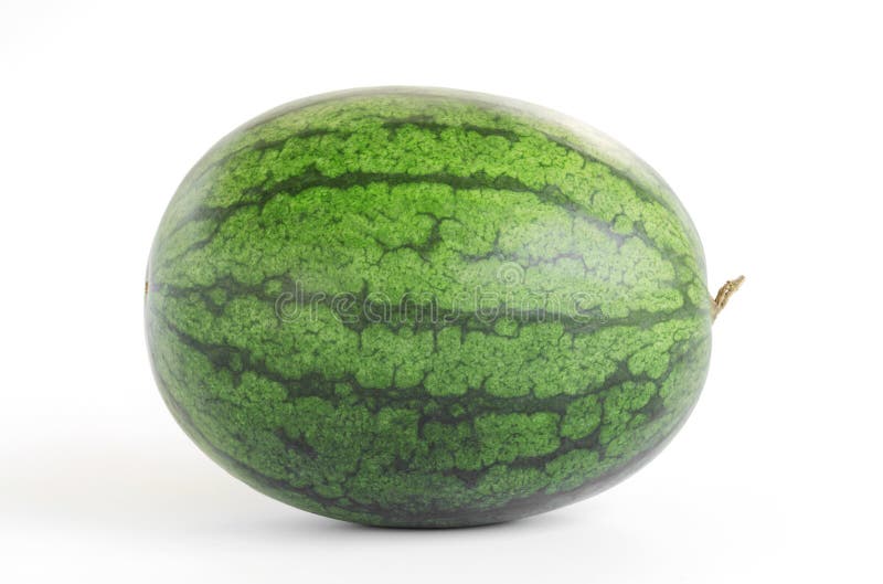 Full Watermelon Isolate on White Stock Photo - Image of delicious ...