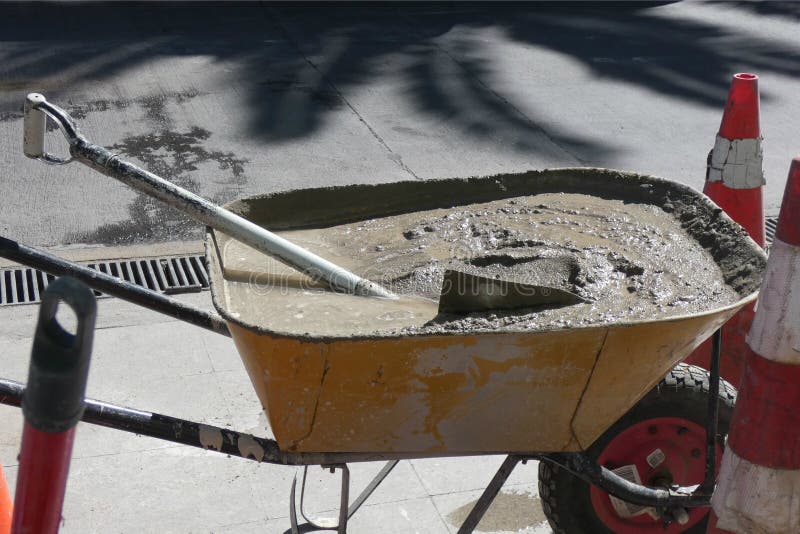 Full Wheelbarrow stock photo. Image of santiago, wheelbarrel - 233035948