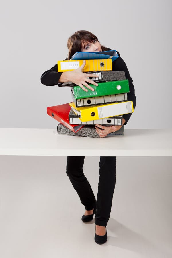 Too much work stock image. Image of businesswoman, employee - 16286631