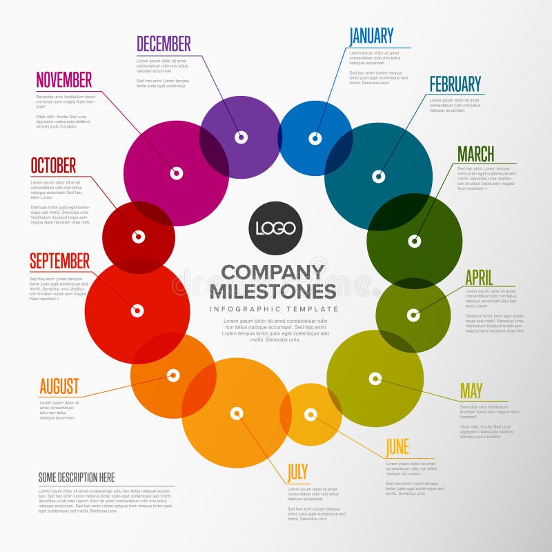 Cycle Timeline. Business Infographic Elements Timeline With 5 Steps ...
