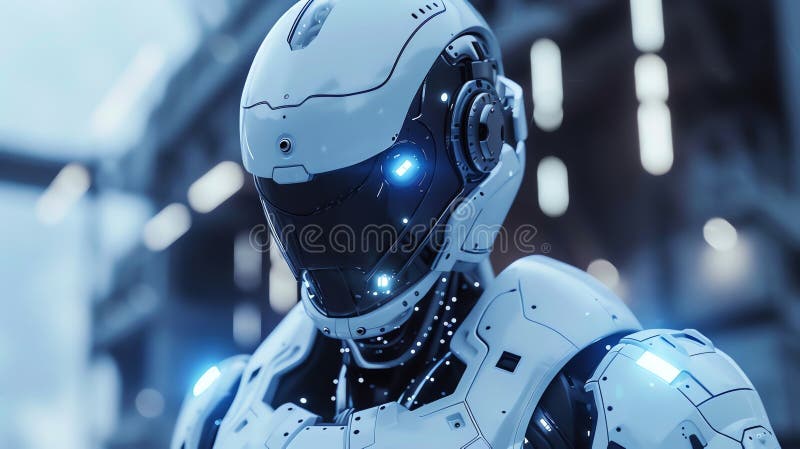 Fullbody Android Advising on Cybersecurity Best Practices, Protective ...