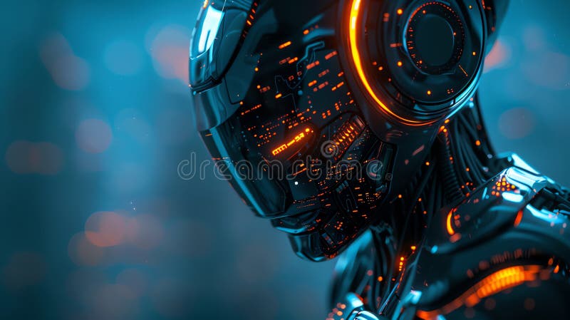 Fullbody Android Defending Against Hackers, Cyber Shield, Advanced ...