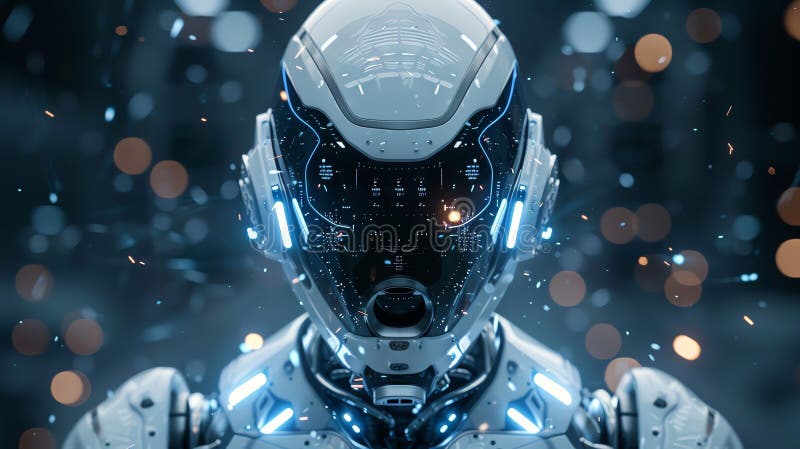 Fullbody Android Defending Against Hackers, Cyber Shield, Advanced ...