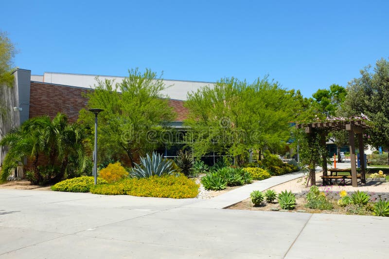 FULLERTON CALIFORNIA - 22 MAY 2020: Ground of the Campus of California ...