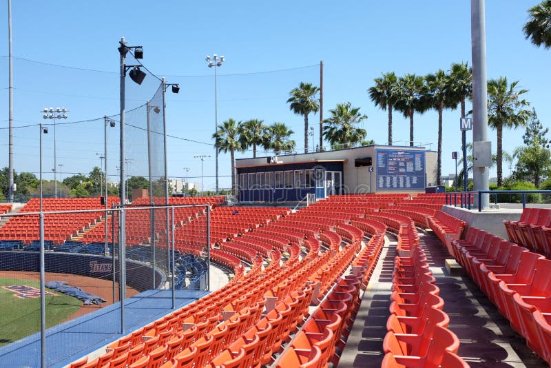 FULLERTON CALIFORNIA - 22 MAY 2020: Third Base Seating at Goodwin Field ...