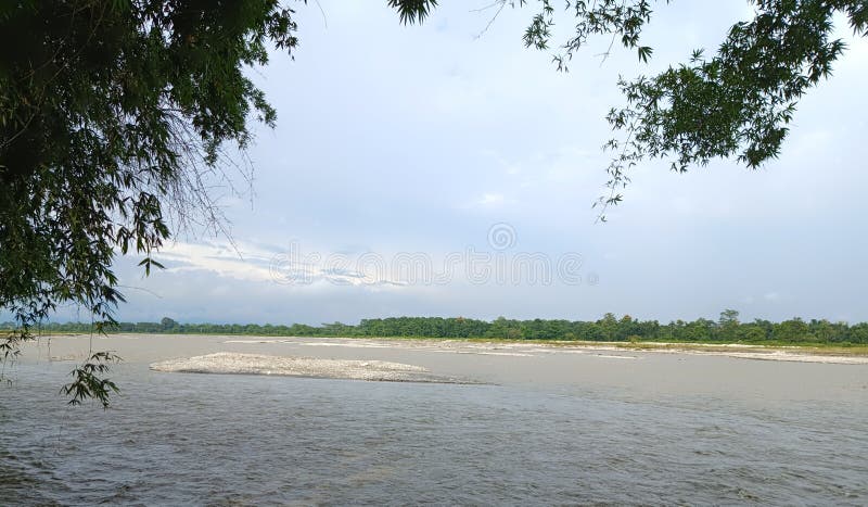 The Fullfill Nonai River of Dakshin Geruajhar, Assam. Stock Photo ...