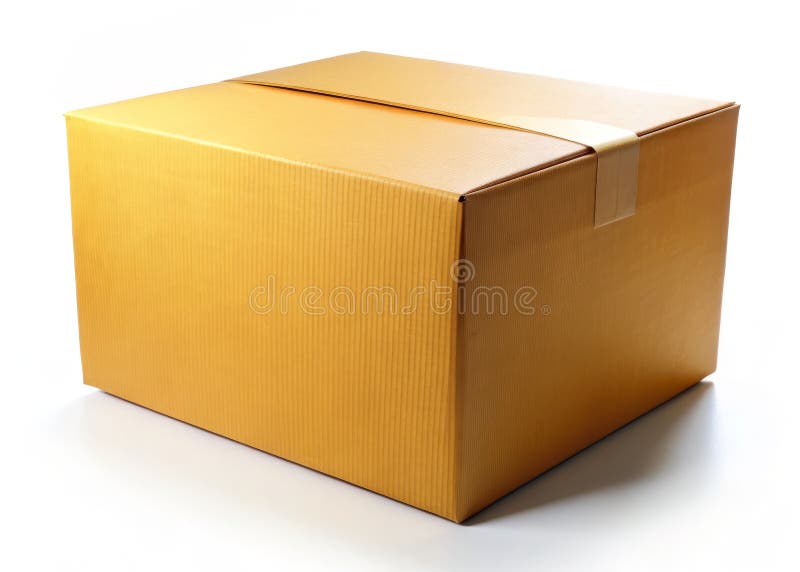 FullFrame Cardboard Box Image with Clipping Path Perfect for Packaging ...