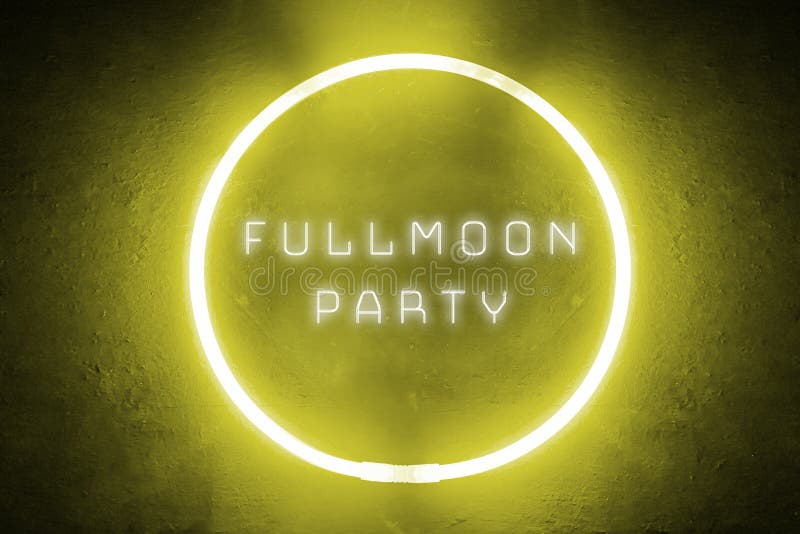 Fullmoon Party Design Flyer. Disco Party Night. Vector Dance Poster ...
