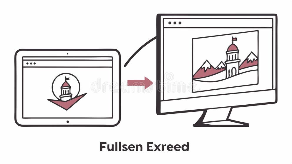 Fullscreen Exceed Icon, Display and Resolution Limit Symbol Vector ...