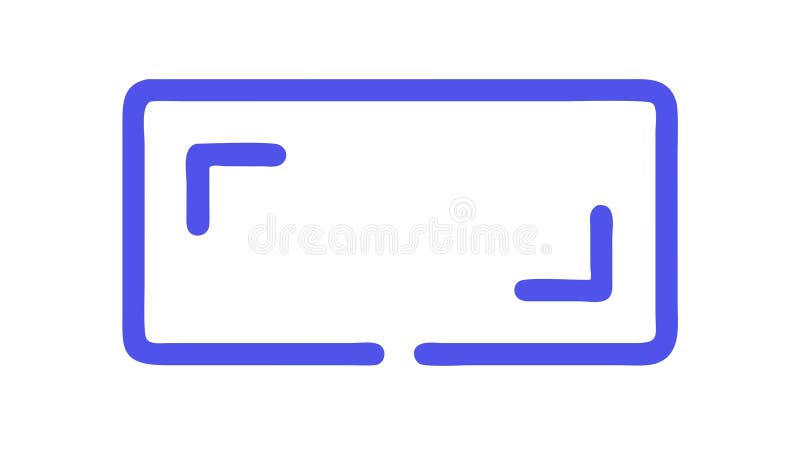 Fullscreen or Expand View Interface Icon , Vector Design Generative AI ...