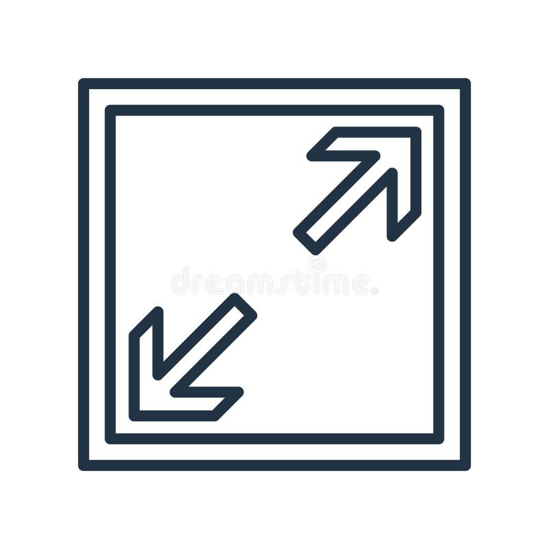 Minimize Icon Vector Sign and Symbol Isolated on White Background ...