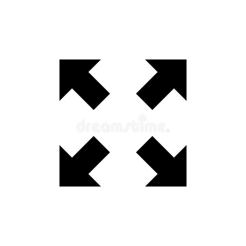 Fullscreen Vector Icon. Expand To Full Screen Icon for Apps and ...