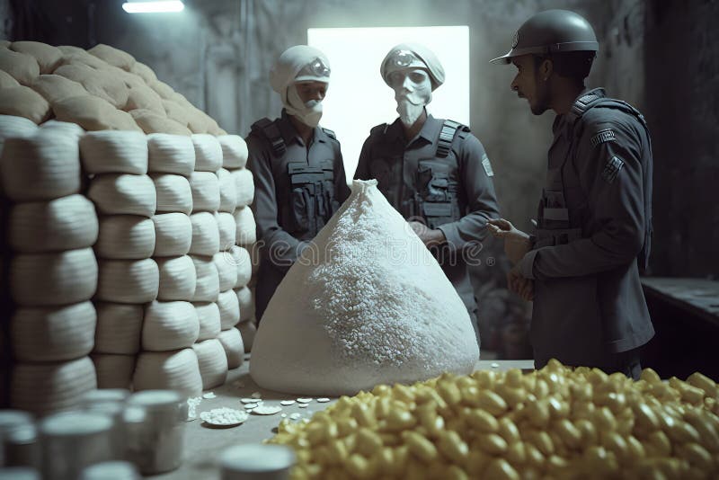 Fully Armed Special Anti-Narcotics Task Forces Soldier. Neural Network ...