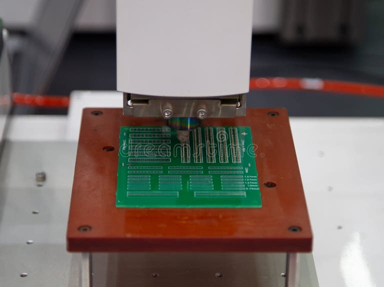 Circuit Board Assembly Machine Stock Image - Image of production ...