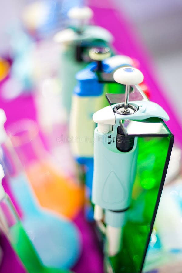 Fully Automatic Microchemical Laboratory Equipment Pipette Stock Photo ...