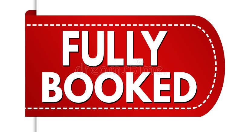 Fully booked banner design stock vector. Illustration of book - 138537466