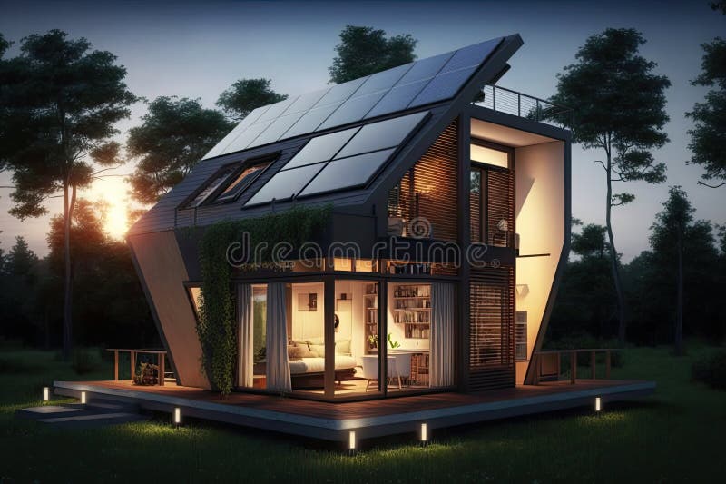 Fully Built and Furnished Eco Friendly House, with Solar Panels, Energy ... Fully Built and Furnished Eco Friendly House, with Solar Panels, Energy ...