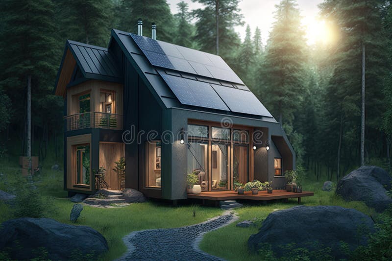 Fully Built and Furnished Eco Friendly House, with Solar Panels, Energy ... Fully Built and Furnished Eco Friendly House, with Solar Panels, Energy ...