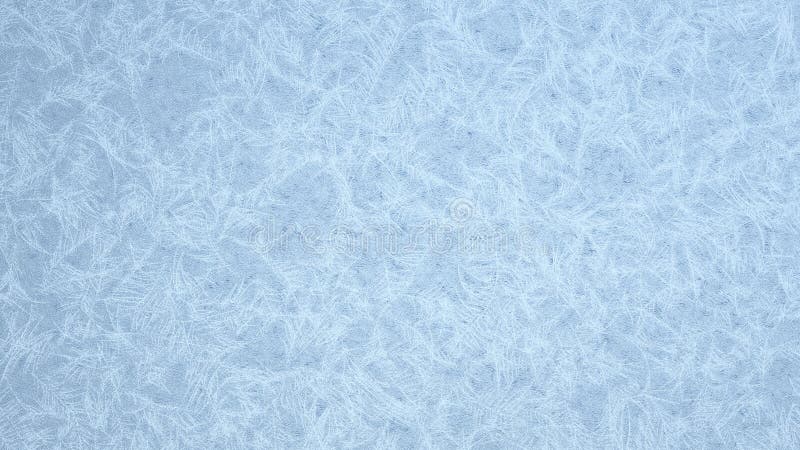 Fully Covered Frosted Frame. Frosted Patterns on the Glass Stock ...