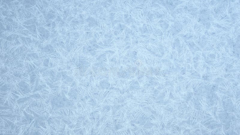 Fully Covered Frosted Frame. Frosted Patterns on the Glass Stock ...