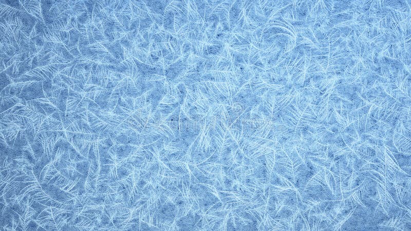 Fully Covered Frosted Frame. Frosted Patterns on the Glass Stock ...