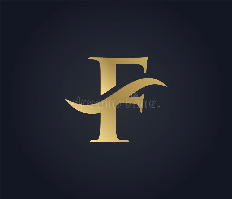 Letter F wave sign logo stock illustration. Illustration of poster ...