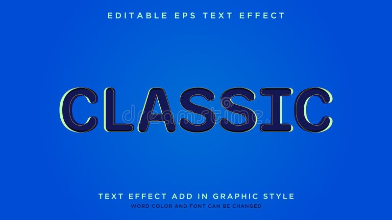 Fully Editable Modern Text Effect Style Vector Stock Vector ...