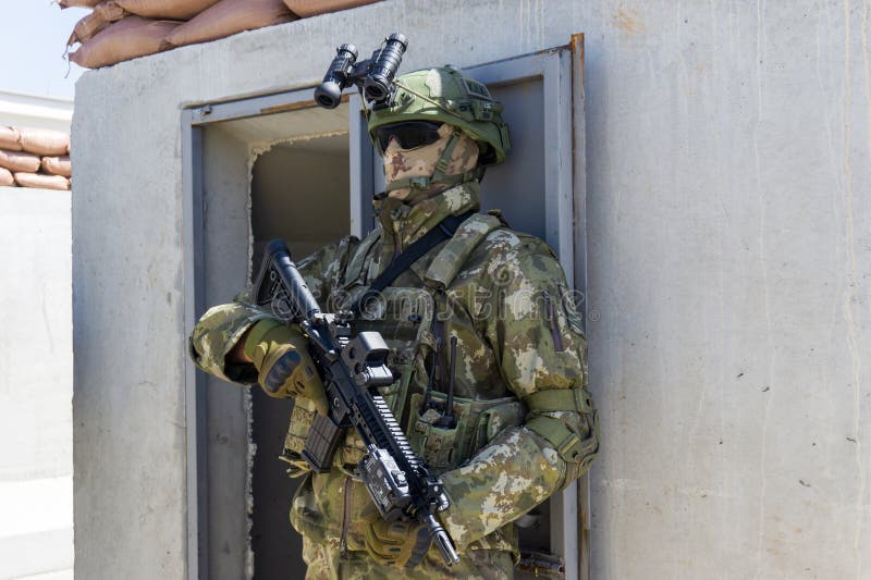 Fully Equipped Turkish Commando at the Turkish Army Aviation Command ...