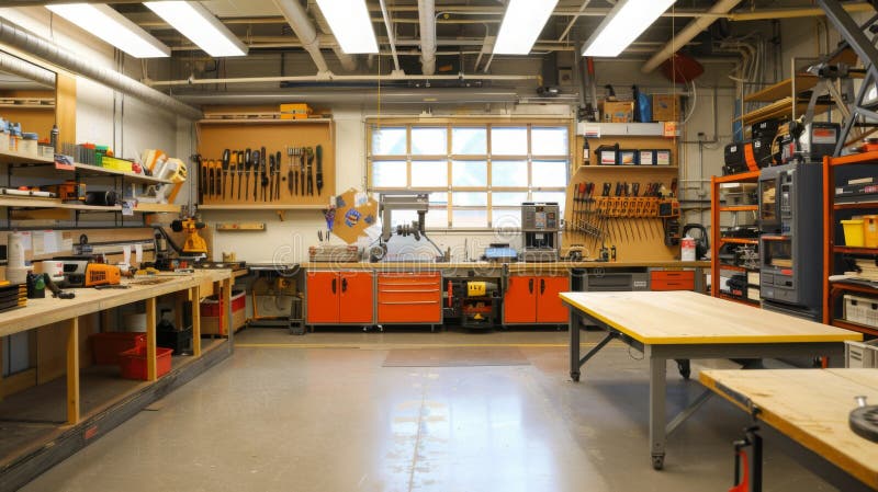Fully Equipped Workshop for Various DIY Projects Stock Photo - Image of ...