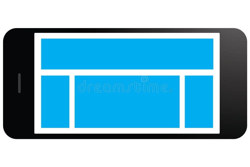 Fully responsive design stock illustration. Illustration of page - 42760848