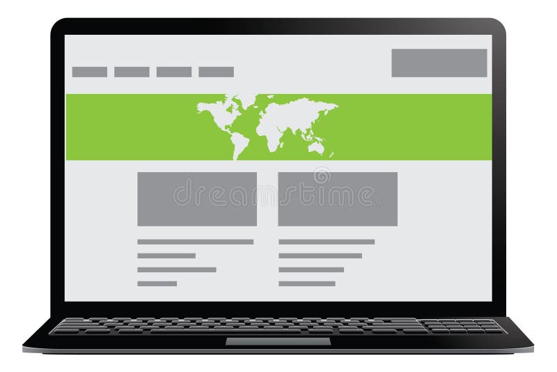 Fully responsive design stock illustration. Illustration of responsive ...