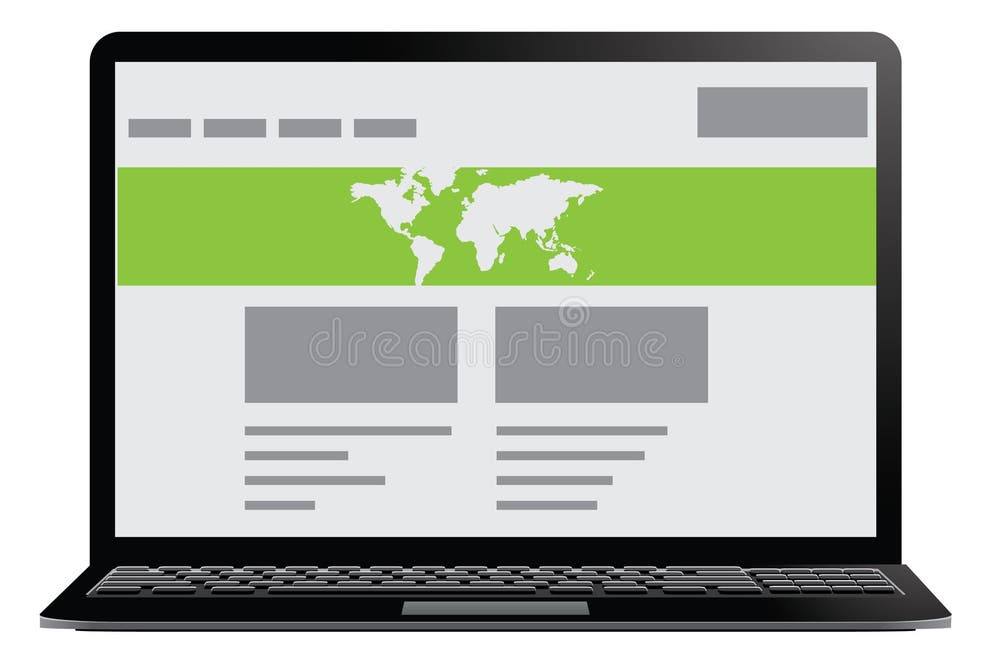 Fully responsive design stock illustration. Illustration of responsive ...